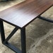 Steel Metal Table Legs, Rectangular Cross Brace Style Any Size/color - Etsy