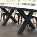 Metal Table Legs Industrial X-frame Style Any Size and - Etsy
