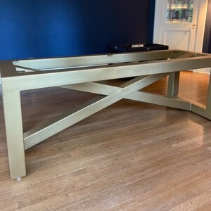 X-frame Metal Table Base - Any Size/color - Etsy
