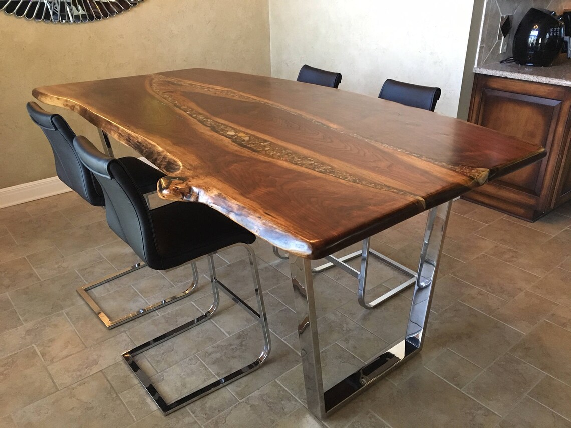 Polished Stainless Steel Metal Tapered Table Legs Any Size - Etsy