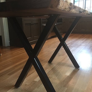 Metal Table Legs, Industrial X-frame Style Any Size and Color - Etsy