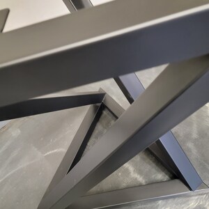 Triangular Z-shaped Metal Trestle Base - Any Size/color - Etsy