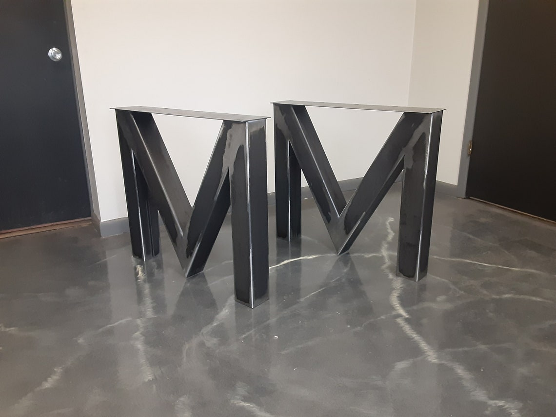 M-style Metal Table Legs Any Size & Color - Etsy