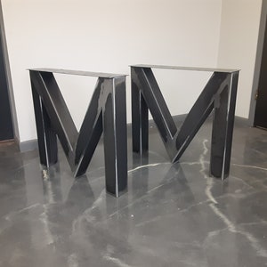 M-style Metal Table Legs - Any Size & Color! - Etsy