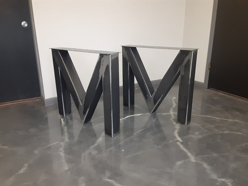 M-style Metal Table Legs Any Size & Color - Etsy