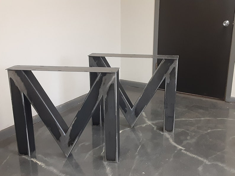 M-style Metal Table Legs Any Size & Color - Etsy