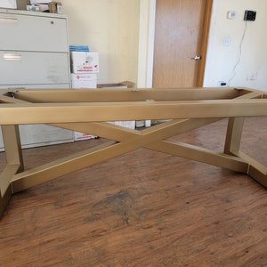 X-frame Metal Table Base - Any Size/color - Etsy
