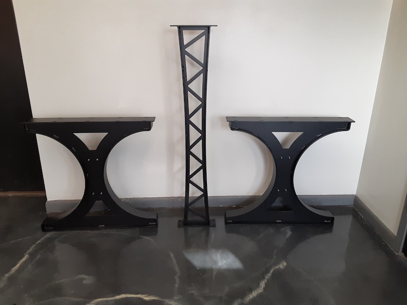 Bridge Trestle Metal Table Base Any Size/color - Etsy
