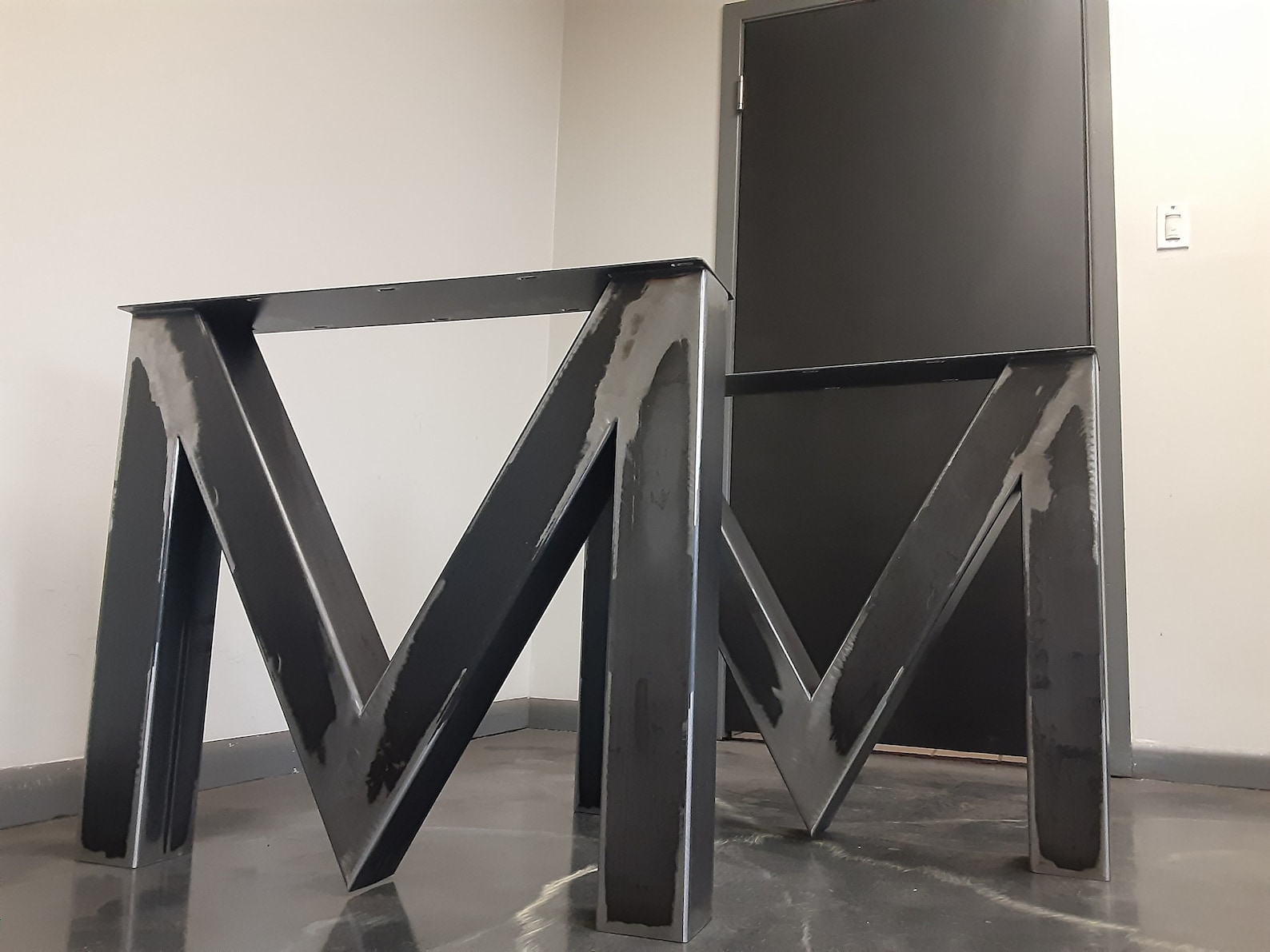 M-style Metal Table Legs Any Size & Color - Etsy
