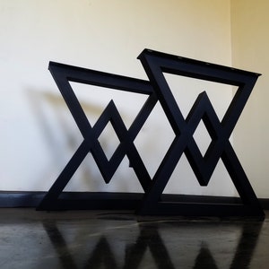 Metal Table Legs, Diamond Style - Any Size and Color! - Etsy