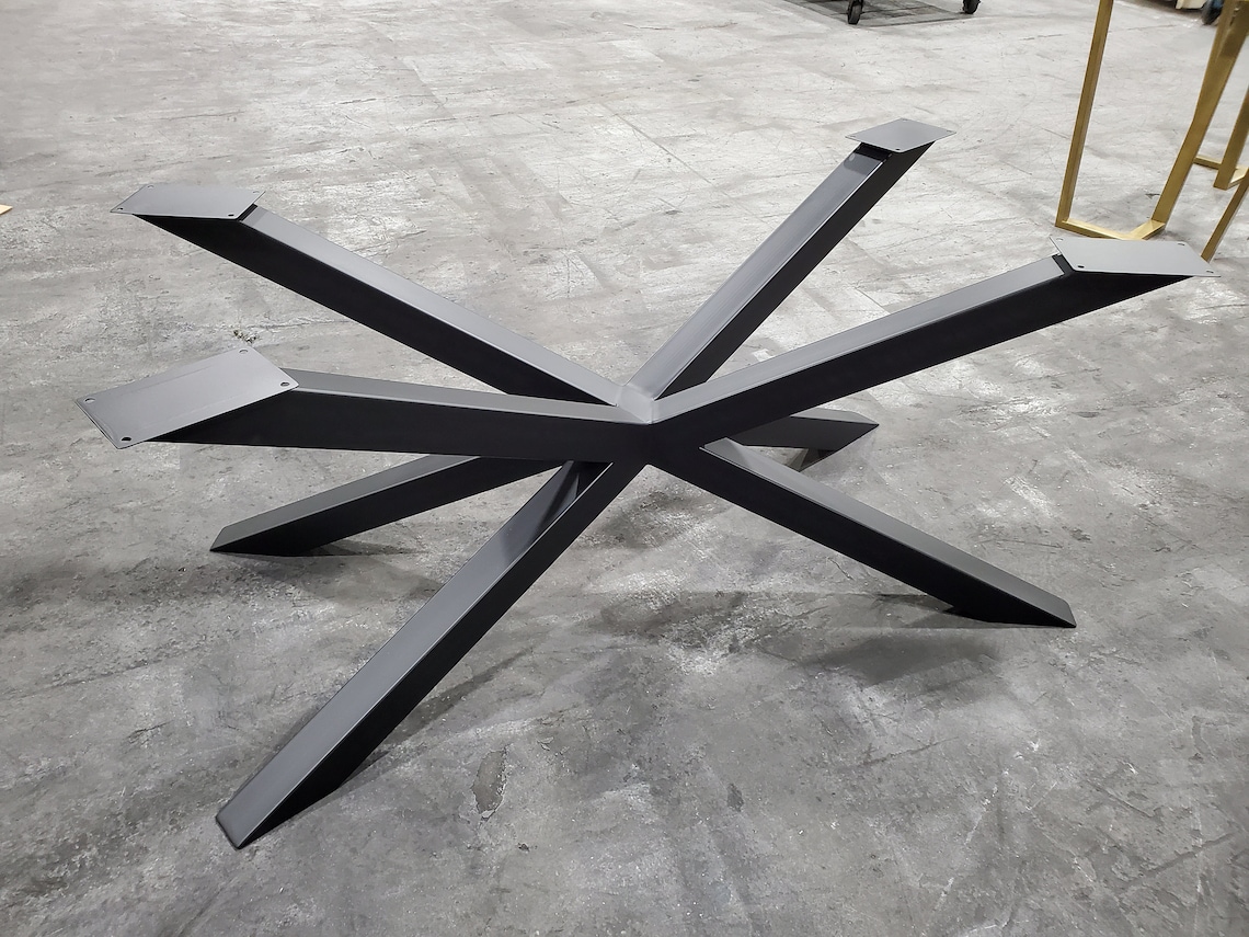 Metal Table Base Spider Style Any Size/color - Etsy