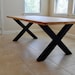Metal Table Legs, Industrial X-frame Style Any Size and Color - Etsy