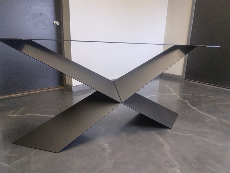 Folded-x Style Metal Table Base - Any Size/color - Etsy