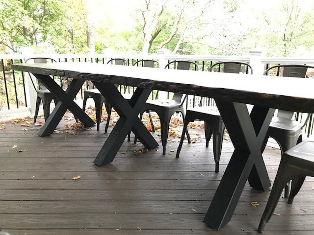 Metal Table Legs, Industrial X-frame Style Any Size and Color - Etsy