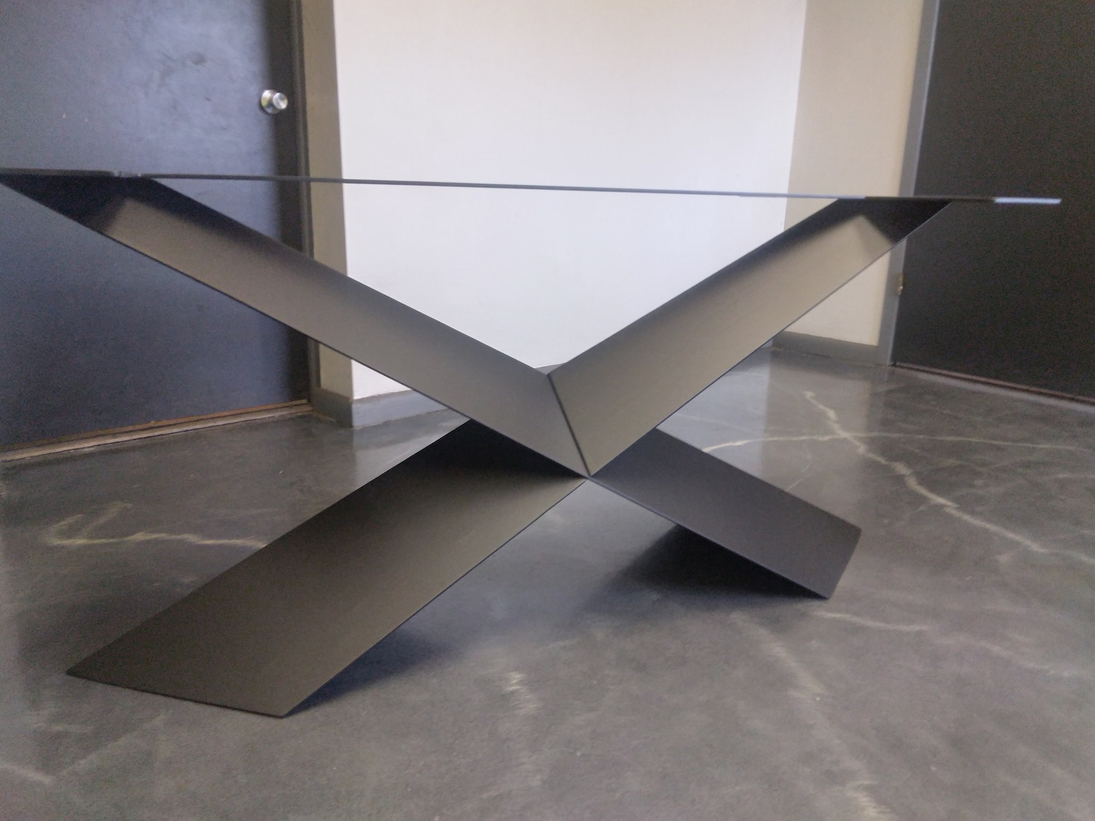 Folded-x Style Metal Table Base - Any Size/color - Etsy