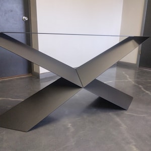 Folded-x Style Metal Table Base - Any Size/color - Etsy