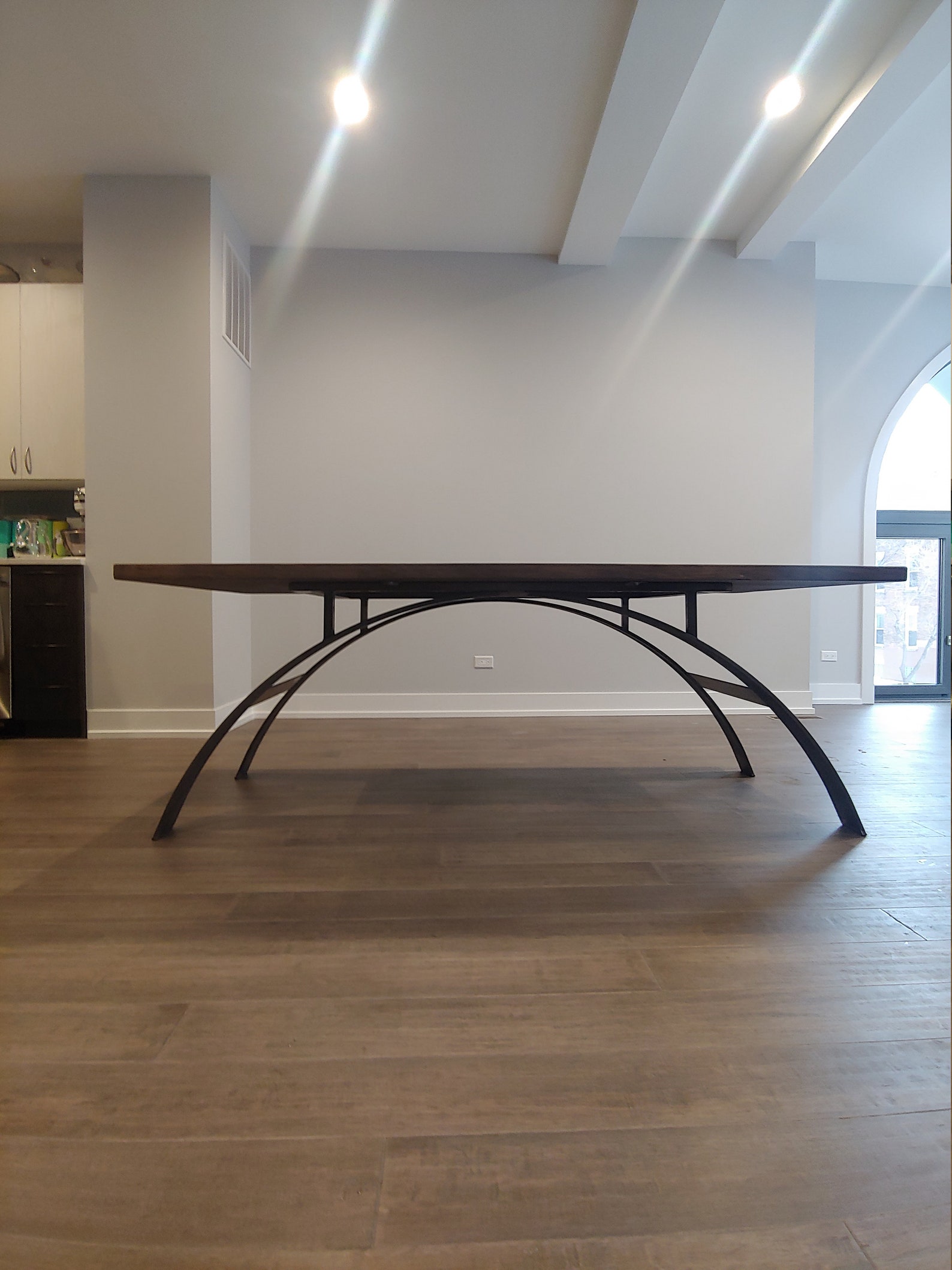 Rolled Arch Style Metal Table Base - Any Size/color - Etsy