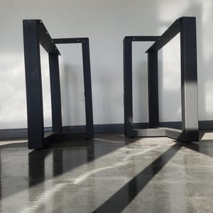 Industrial Steel T-shaped Style Metal Table/desk Legs - Any Size/color ...