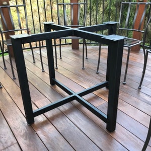 Steel Trestle Style Table Frame/base - Any Size/color - Etsy