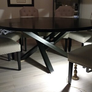 Criss Cross Style Metal Table Base - Any Size/color - Etsy