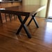 Metal Table Legs, Industrial X-frame Style Any Size and Color - Etsy