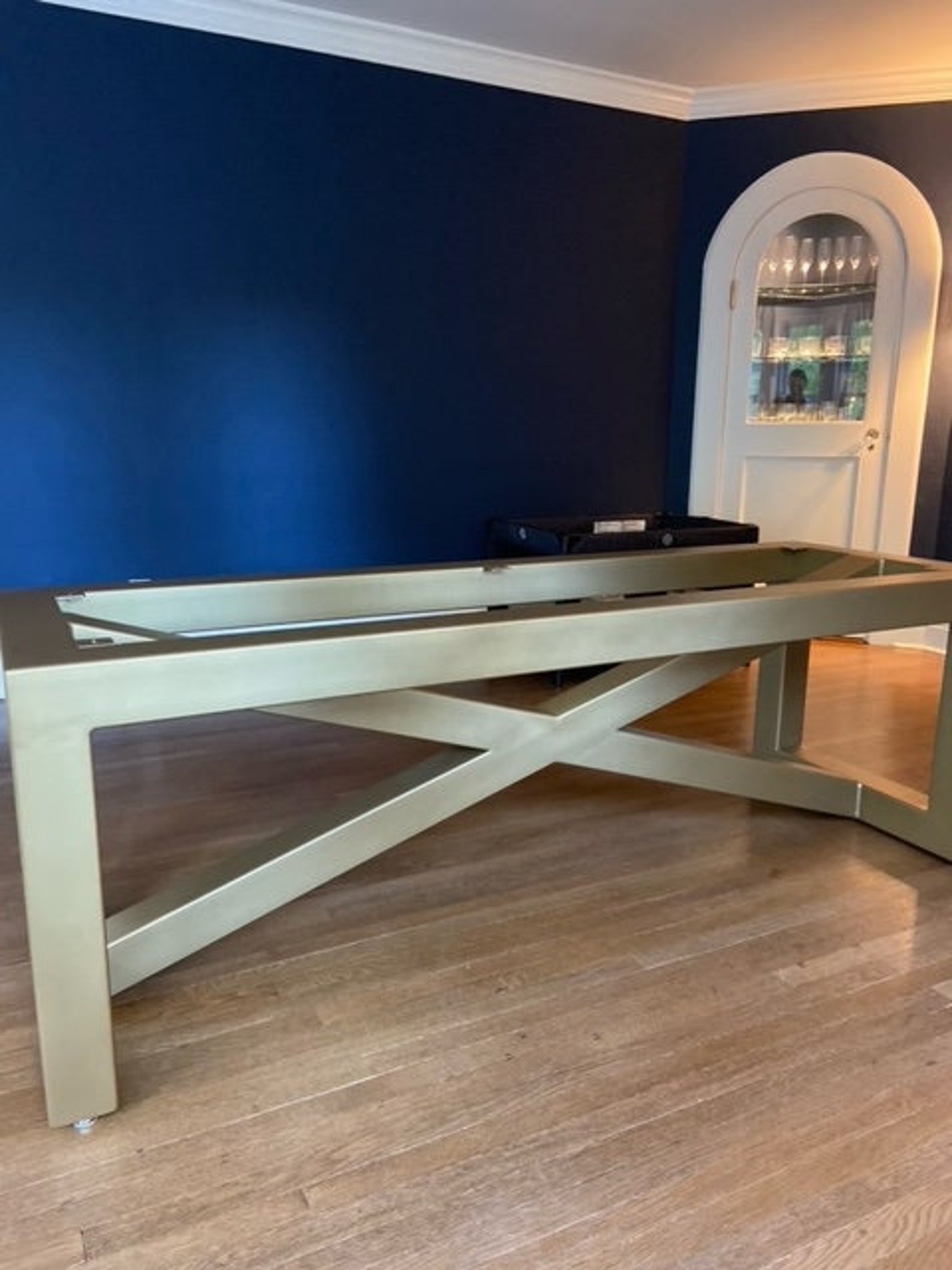 X-frame Metal Table Base Any Size/color - Etsy