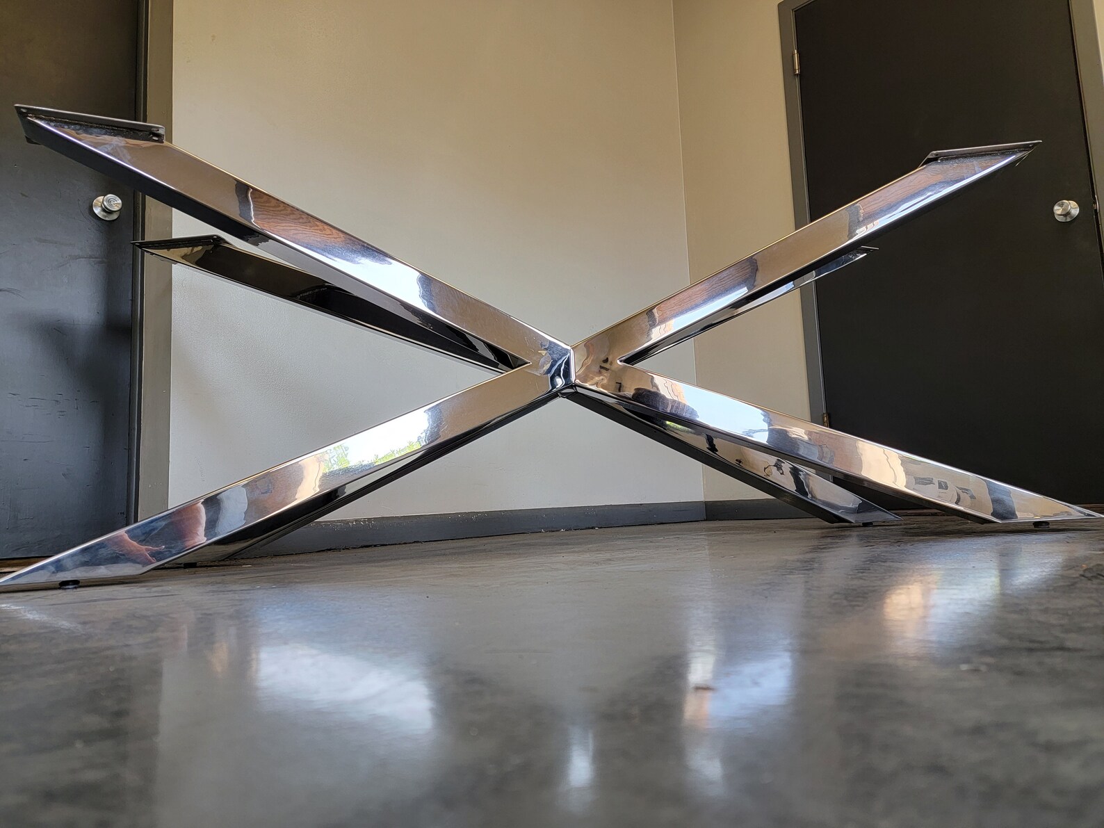 Polished Stainless Spider Style Metal Table Base Any Size - Etsy
