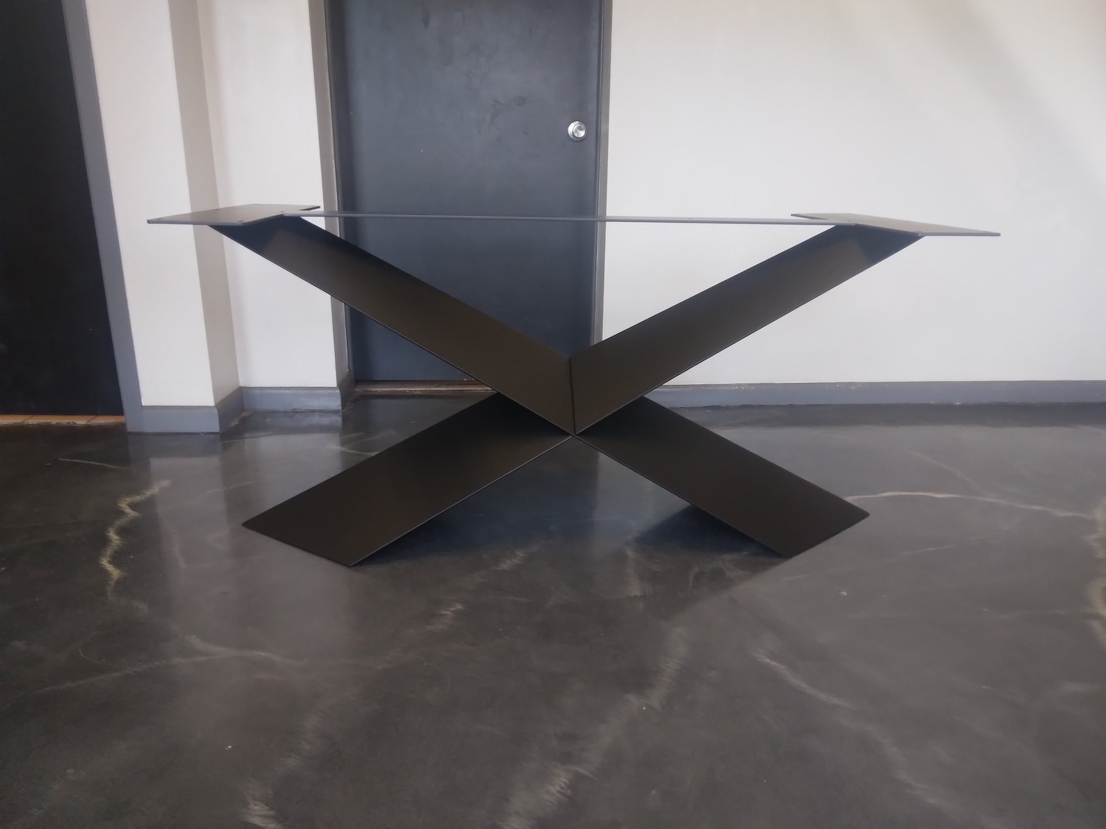 Folded-x Style Metal Table Base - Any Size/color - Etsy