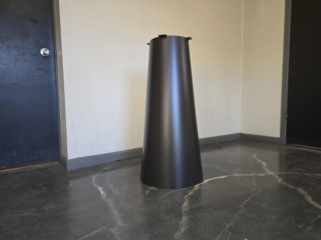 Cone Style Metal Pedestal Base | for Round or Square Tops of Wood ...