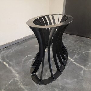 Metal Table Base ELLIPTICAL TULIP STYLE - Any Size/color - Etsy