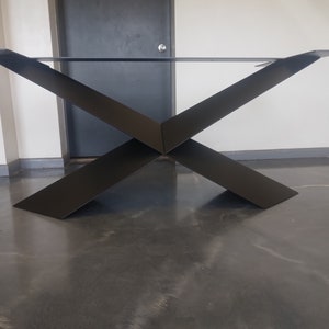 Folded-x Style Metal Table Base - Any Size/color - Etsy