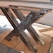 Metal Table Legs, Industrial X-frame Style - Any Size and Color! - Etsy