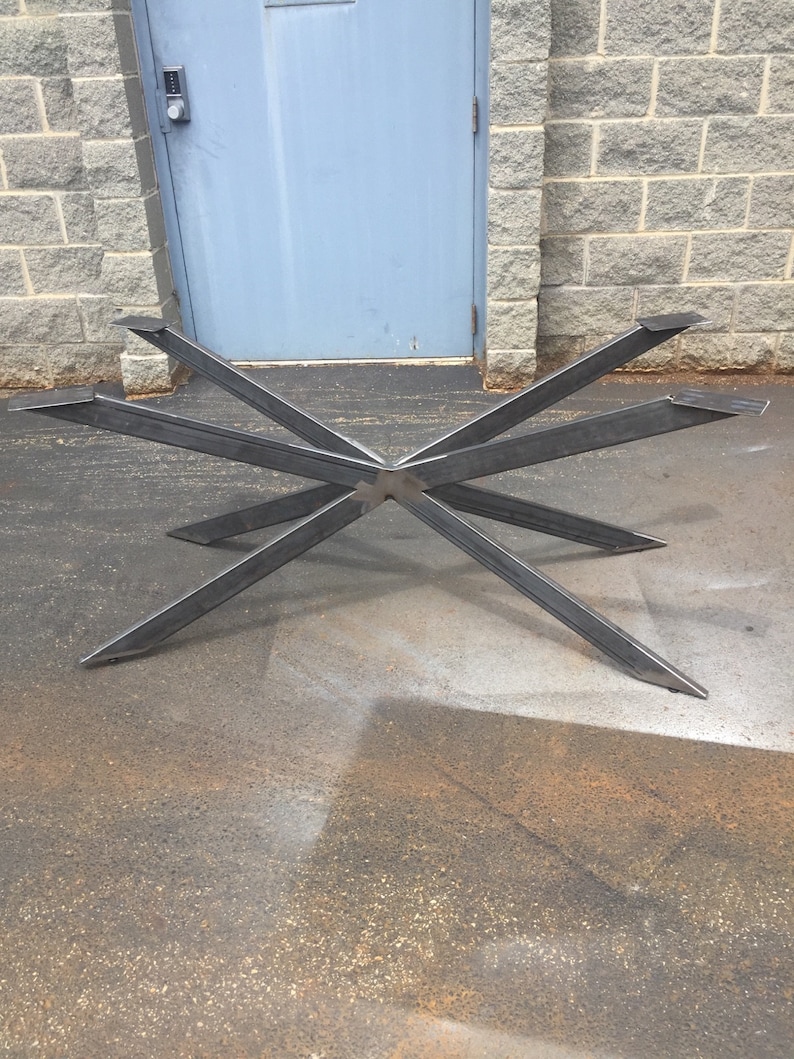 Metal Table Base Spider Style Any Size/color - Etsy