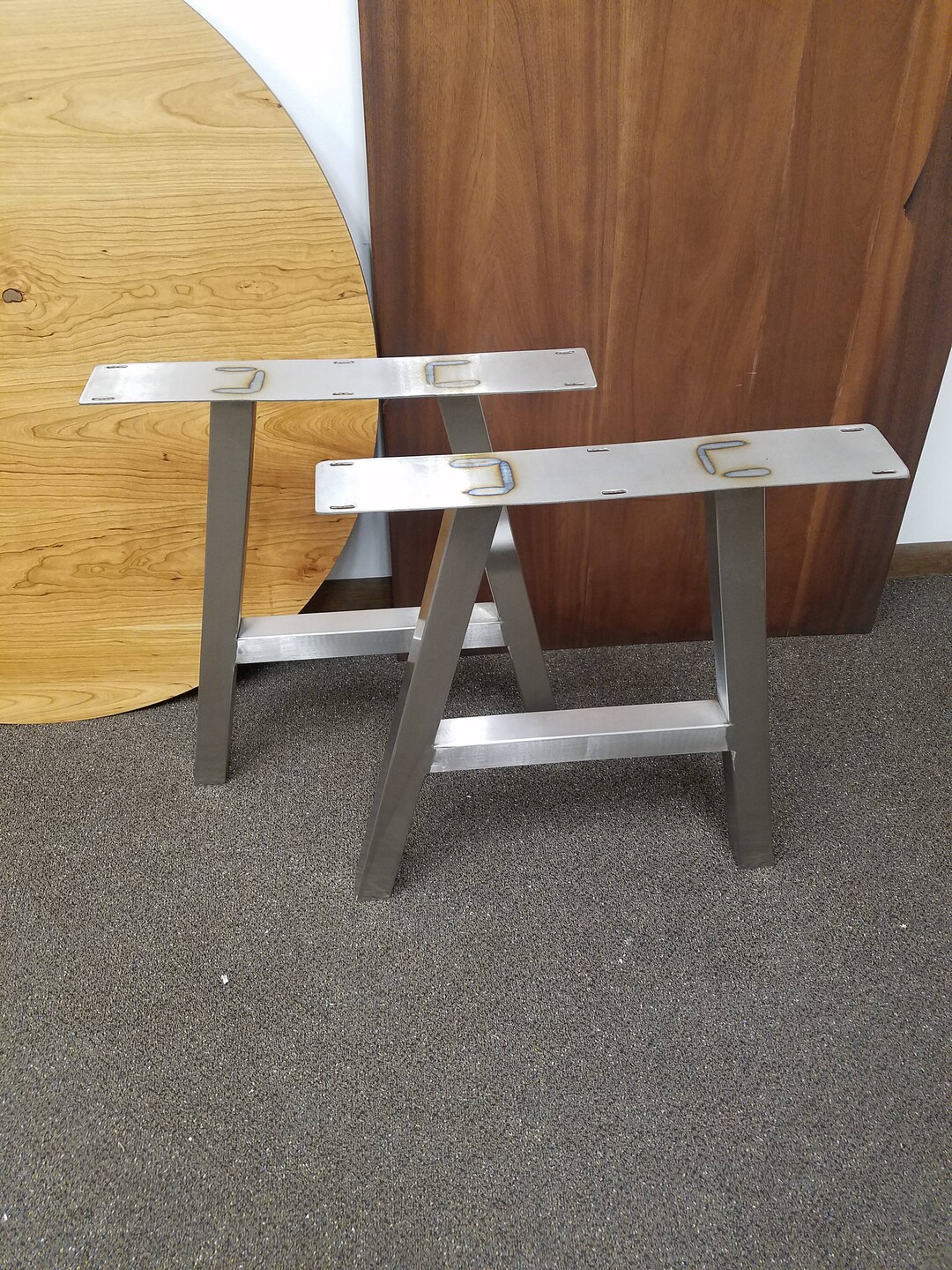Brushed Stainless A-frame Table/desk/bench Legs - Any Size! - Etsy