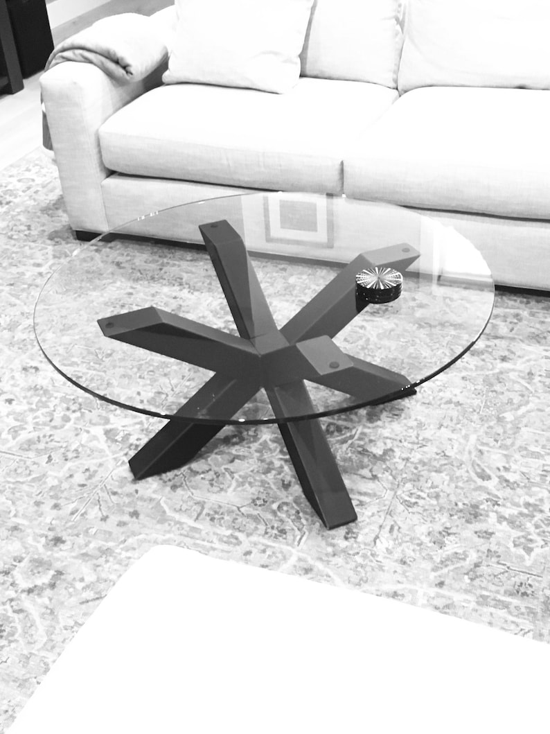 Metal Cross-x Style Table Base Any Size/color - Etsy