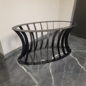 Metal Table Base ELLIPTICAL TULIP STYLE - Any Size/color - Etsy
