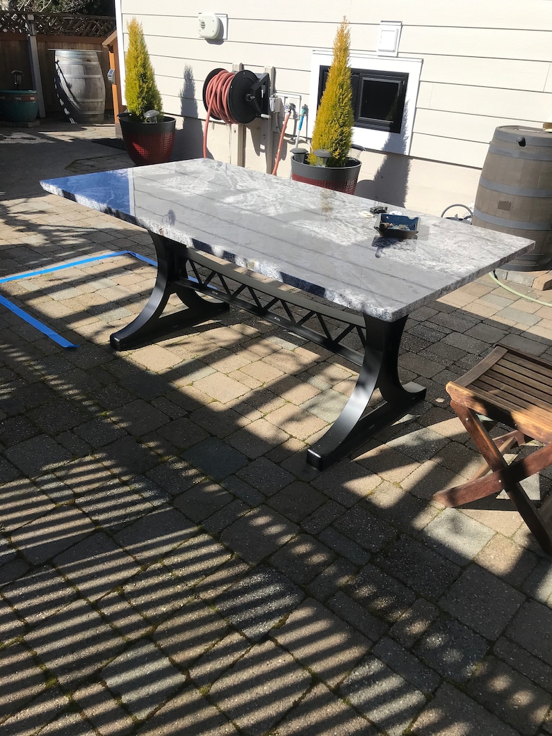 Bridge Trestle Metal Table Base Any Size/color - Etsy