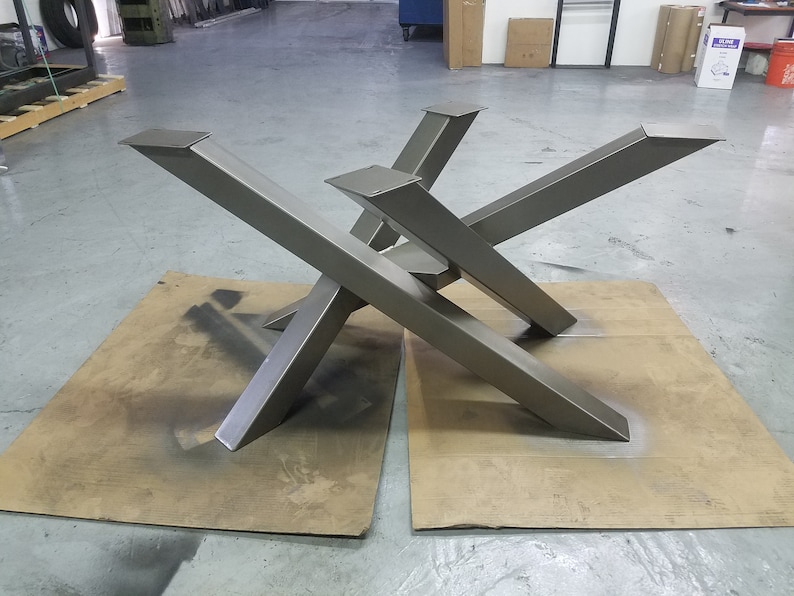 Criss Cross Style Metal Table Base Any Size/Color | Etsy