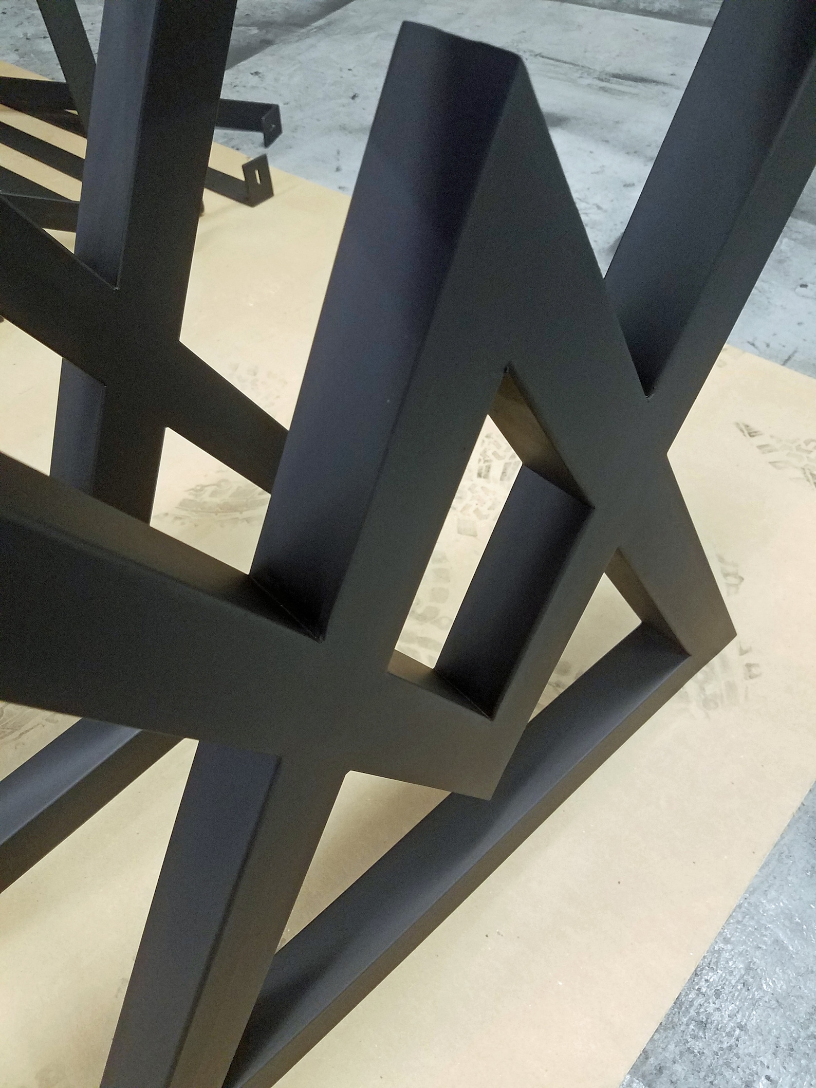 Metal Table Legs, Diamond Style Any Size and Color - Etsy