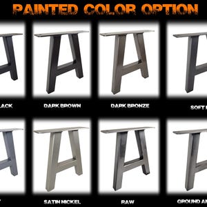 Crossover Style Metal Table Base | Made to Order for Dining Tables ...