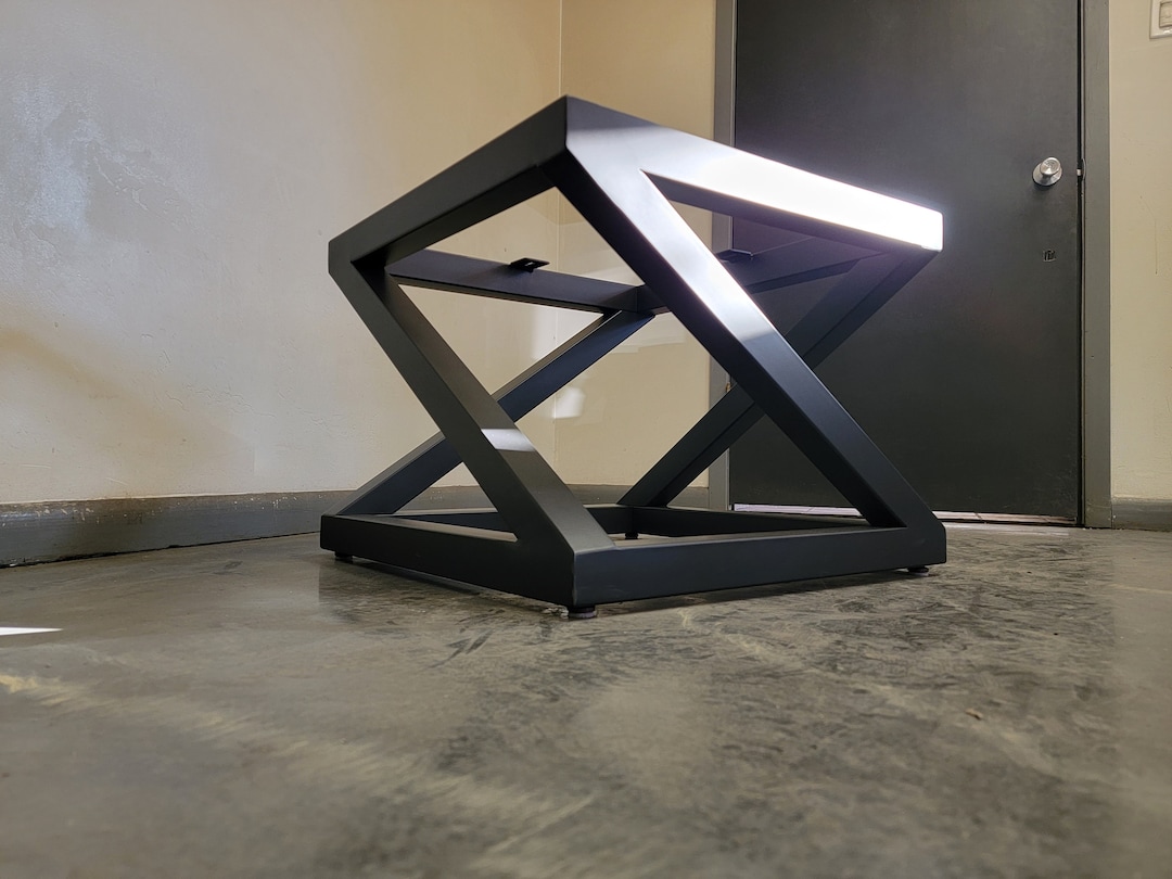 Square Z-shaped Metal Trestle Base - Any Size/color - Etsy