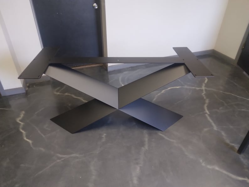 Folded-x Style Metal Table Base - Any Size/color - Etsy