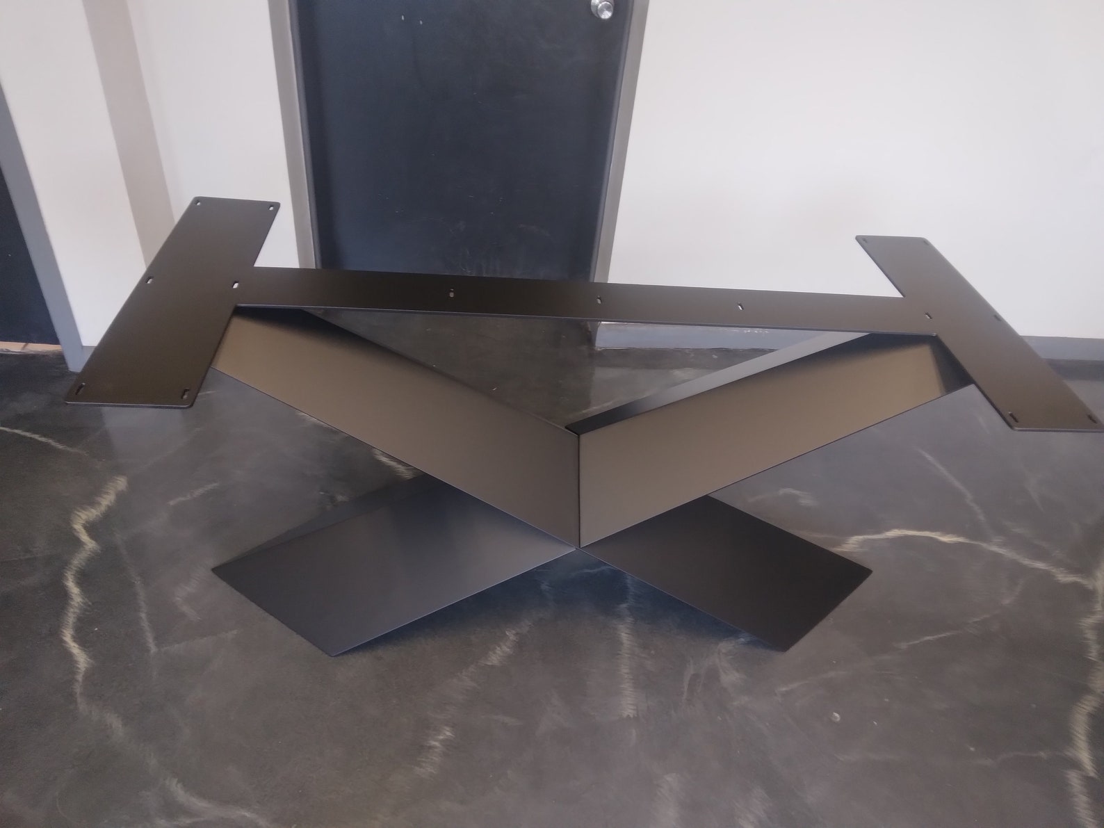 Folded-x Style Metal Table Base - Any Size/color - Etsy