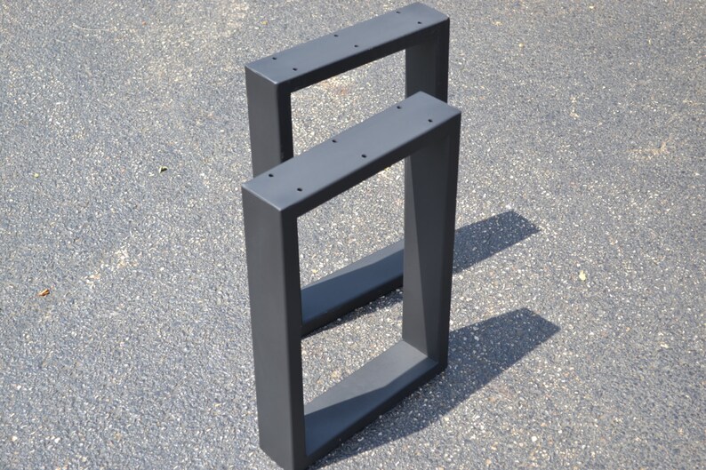 Steel Desk Legs Rectangular Metal Style Any Size/color - Etsy