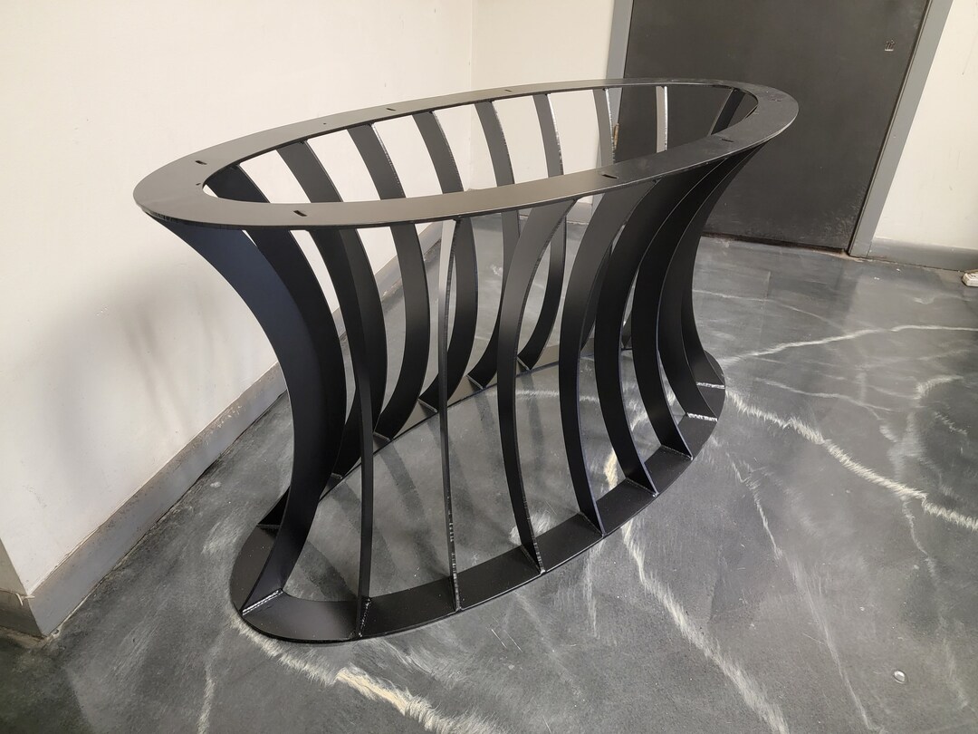 Metal Table Base ELLIPTICAL TULIP STYLE - Any Size/color - Etsy