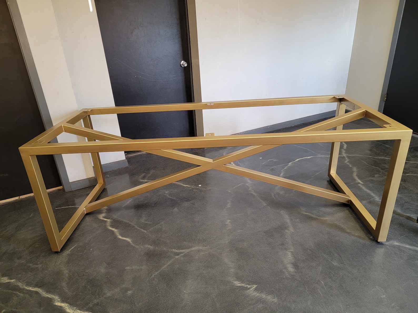 X-frame Metal Table Base - Any Size/color - Etsy