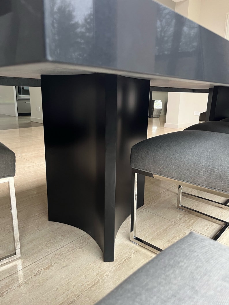 Metal Table Base ROLLED COLUMN STYLE Any Size/color - Etsy