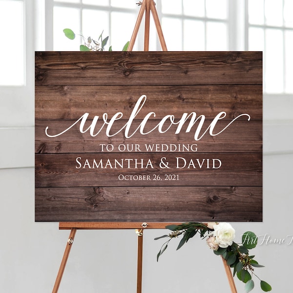 Horizontal Welcome Sign - Etsy