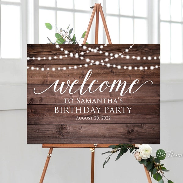 Rustic Birthday Sign - Etsy