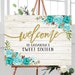 Teal Sweet 16 Birthday Welcome Sign Teal Welcome Sign - Etsy